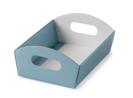 Buy Mini Hamper Tray in Metallic Ice Blue | boxfox