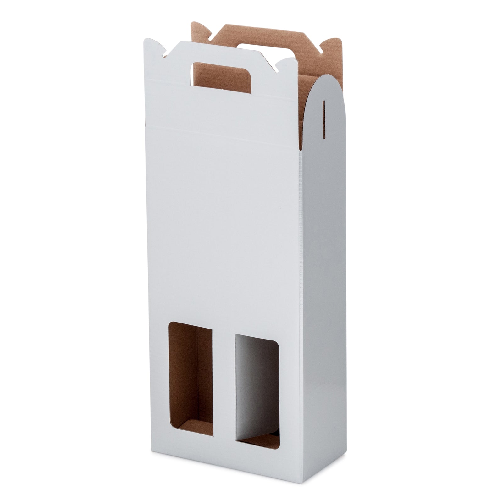 Buy Silver Double Wine Box | boxfox