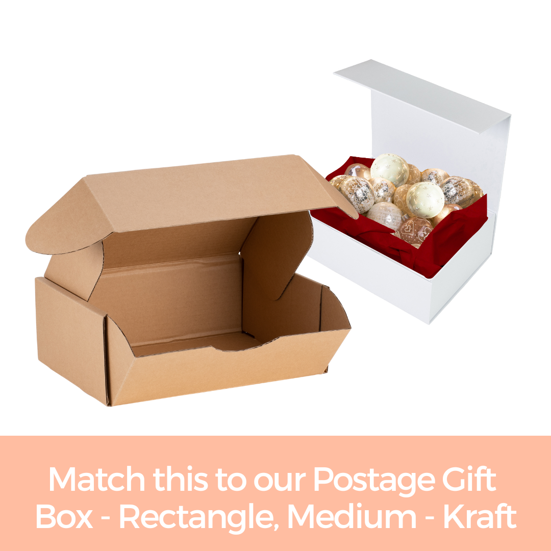 Buy Small Rectangle Hamper Box With Magnetic Lid in White | boxfox