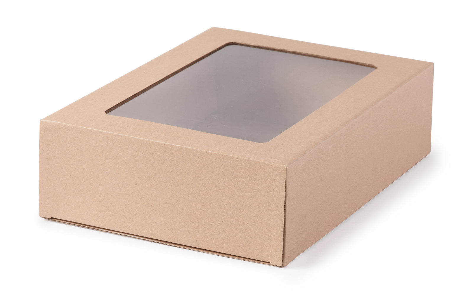 Buy Small Cardboard Food Boxes With Windows in Kraft | boxfox